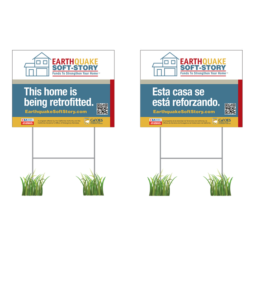 ESS Yard Signs with H‑Stake Available in bilingual English/Spanish ...